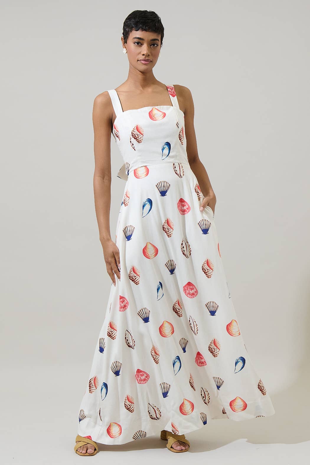 Kara Shells Lully Maxi Dress | White – Collected by Sarah Sullivan