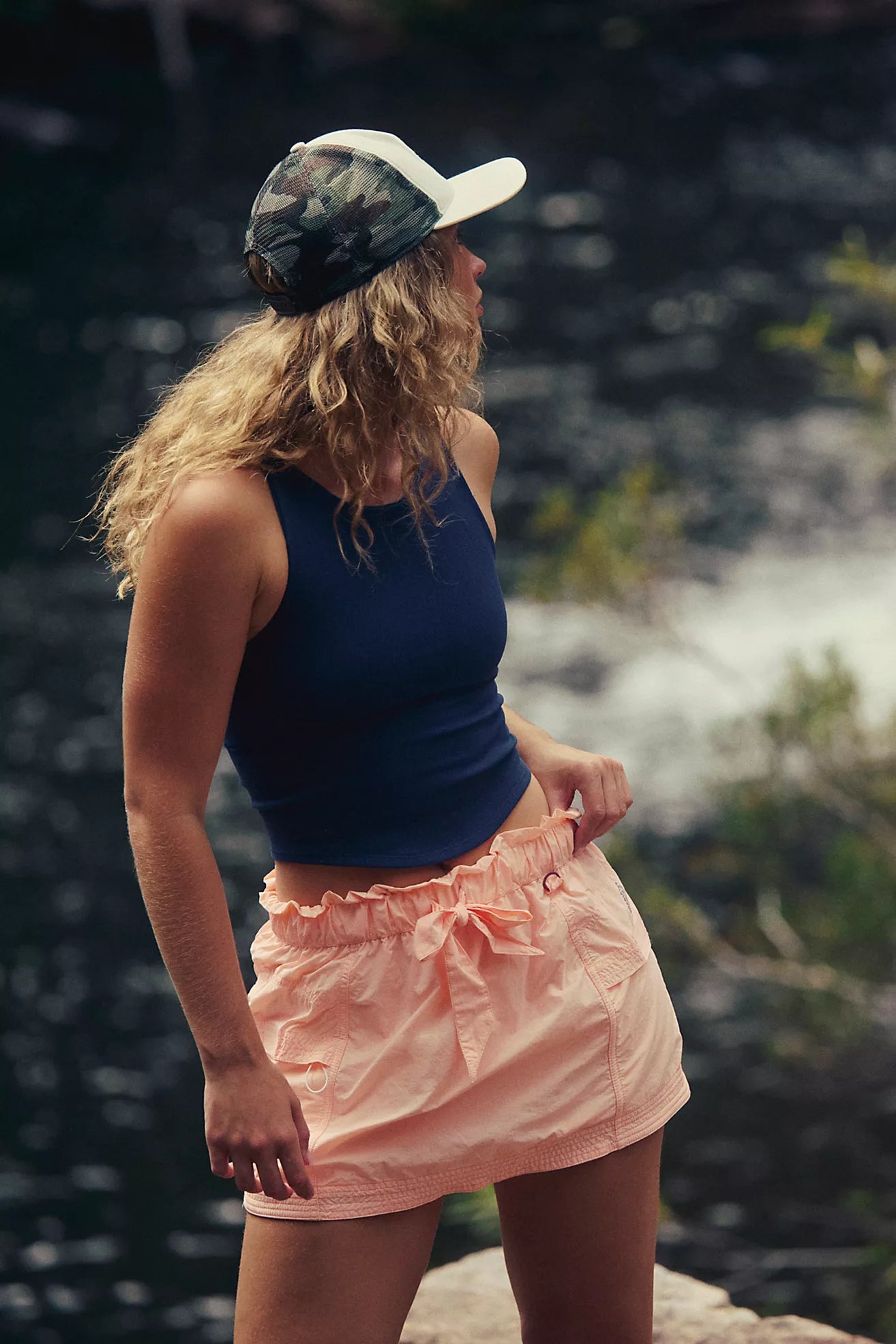 In The Wild Skort | Pastel Peach – Collected by Sarah Sullivan
